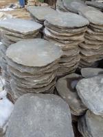 China Grey Slate Garden Stepping Stones 30x30cm Natural Paving Stone Exterior Landscaping Pavers for sale