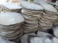 China Grey Slate Garden Stepping Stones 30x30cm Natural Paving Stone Exterior Landscaping Pavers for sale