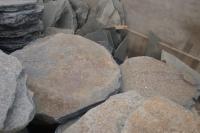 China Multicolor Slate Tumbled Stepping Stone Round Garden Paving Stone 30x30cm Natural Landscaping Pavers for sale