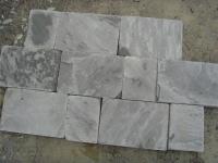 China Black Slate Tumbled Paving Stone 60x30x2cm Natural Stone Pavers for Patio Driveway for sale