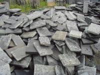 China Black Slate Tumbled Paving Stone 60x30x2cm Natural Stone Pavers for Patio Driveway for sale