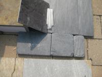 China Black Slate Tumbled Paving Stone 60x30x2cm Natural Stone Pavers for Patio Driveway for sale