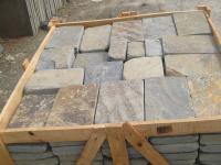 China Rusty Slate Tumbled Paving Stone Natural Multicolor Patio Flooring Paver 60x30x2cm for sale
