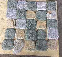 China Green Basalt Tumbled Paving Stone 60x30x3cm Natural Stone Garden Walkway Patio Pavers for sale