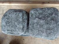 China Green Basalt Tumbled Paving Stone 60x30x3cm Natural Stone Garden Walkway Patio Pavers for sale