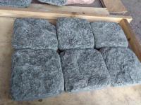 China Green Basalt Tumbled Paving Stone 60x30x3cm Natural Stone Garden Walkway Patio Pavers for sale