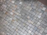 China Natural Yellow Quartzite Stone Mosaic Tile 305x305mm Wall Floor Decorative Parquet for sale