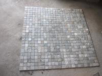 China Natural Yellow Quartzite Stone Mosaic Tile 305x305mm Wall Floor Decorative Parquet for sale