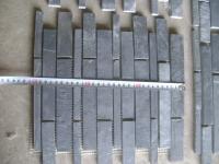 China Black Slate Mosaic Wall and Floor Tiles 305x305mm Natural Stone Mosaic Pattern for Interior Exterior for sale