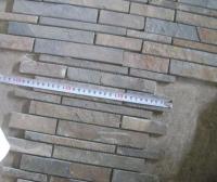 China Natural Rusty Slate Mosaic Wall Tiles 305x305mm Split Stone Floor Tiles for Indoor Outdoor Decoration for sale