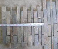 China Natural Rusty Slate Mosaic Wall Tiles 305x305mm Split Stone Floor Tiles for Indoor Outdoor Decoration for sale