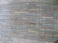 China Natural Rusty Slate Mosaic Wall Tiles 305x305mm Split Stone Floor Tiles for Indoor Outdoor Decoration for sale