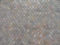 China Natural Stone Mosaic Tile Yellow Quartzite 5x3cm Pieces 305x305mm Sheet Wall Floor for sale