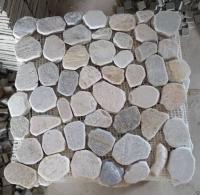 China Natural Stone Mosaic Tile Oyster Slate Pattern 305x305mm Tumbled Finish Wall Floor for sale