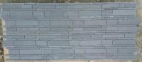 China Carbon Black Slate Mosaic Wall Tile 305x305mm Natural Stone Mosaic Parquet for sale