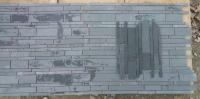 China Carbon Black Slate Mosaic Tile 305x305mm Natural Stone Wall Tiles for Interior Exterior Use for sale