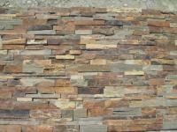 China Multicolor Rusty Slate Z Panel Natural Stone Cladding 600x150mm Stacked Stone Veneer for sale