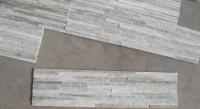 China Oyster Split Face Slate Waterfall Shape Ledgestone Beige Thin Stone Veneer Real Stone Cladding for sale