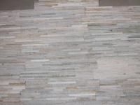 China Oyster Split Face Slate Waterfall Shape Ledgestone Beige Thin Stone Veneer Real Stone Cladding for sale