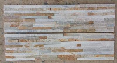 China Oyster Split Face Slate Waterfall Shape Ledgestone Beige Thin Stone Veneer Real Stone Cladding for sale