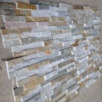 China Oyster Split Face Slate Stone Cladding Natural Ledgestone Oyster Thin Stone Veneer for Wall Decor for sale