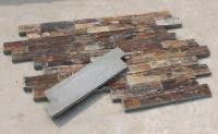 China Rusty Slate Cemented Ledgestone Natural Stone Cladding Real Stone Veneer 80kg/m2 for sale