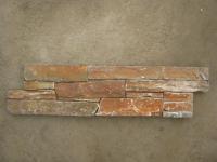 China Beige Quartzite Z Cladding Natural Stone Veneer Cemented Culture Stacked Stone 600x150mm for sale