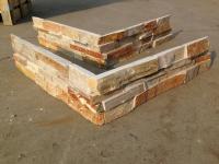 China Natural Yellow Quartzite Z Stone Cladding Rough Stone Veneer Stacked Panel Ledgestone 600x150mm for sale
