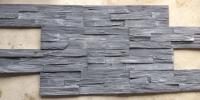 China Charcoal Slate Stone Panel 4 Layers Natural Stone Veneer Rough Surface 600x150mm for sale