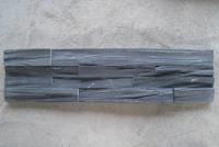 China Charcoal Slate Stone Panel 4 Layers Natural Stone Veneer Rough Surface 600x150mm for sale