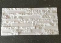 China Snow White Quartzite Ledgestone Natural Stone Veneer 600x150mm Wall Cladding for sale