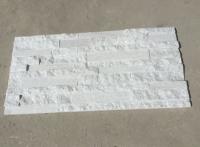 China Snow White Quartzite Ledgestone Natural Stone Veneer 600x150mm Wall Cladding for sale