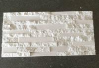 China Snow White Quartzite Ledgestone Natural Stone Veneer 600x150mm Wall Cladding for sale