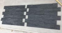 China Black Quartzite Z Stone Cladding Natural Stone Veneer 600x150mm Stacked Stone Panel for Wall Covering for sale