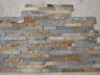 China Rusty Slate Ledgestone Multicolor Natural Stone Veneer 600x150mm Wall Panel for sale