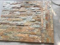 China Rustic Quartzite Culture Stone Natural Stone Cladding Real Stone Veneer Fireplace Stacked Stone 600x150mm for sale