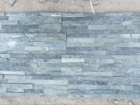 China Green Slate Stone Panel Natural Z Cladding Fireplace Thin Stone Veneer 600x150mm for sale