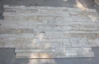China Travertine Z Stone Cladding Beige Limestone Culture Stone Natural Stone Veneer Wall Panel 600x150mm for sale