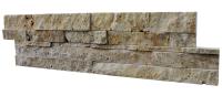China Travertine Z Stone Cladding Beige Limestone Culture Stone Natural Stone Veneer Wall Panel 600x150mm for sale