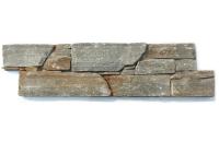China Grey Slate Cemented Culture Stone Ledgestone 600x150mm Natural Stacked Stone Cladding for sale