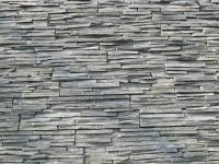 China Black Slate Culture Stone Veneer 600x150mm Natural Stacked Stone for Wall Cladding for sale