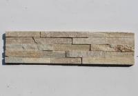 China Silver Sunset Quartzite Ledgestone Natural Culture Stone Panel 600x150mm Wall Cladding for sale