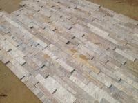 China Silver Sunset Quartzite Ledgestone Natural Culture Stone Panel 600x150mm Wall Cladding for sale