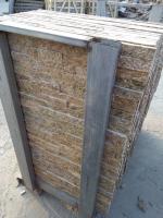 China Yellow Granite Culture Stone Fireplace Thin Stone Veneer Natural Stacked Stone Wall 600x150mm for sale