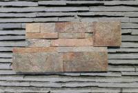 China Rustic Quartzite Ledgestone Thin Stone Veneer 180x350mm Natural S Cut Wall Cladding for sale