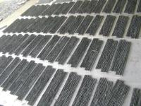 China Black Slate Waterfall Ledgestone 600x150mm Natural Split Wall Panel for sale