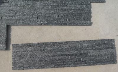China Black Quartzite Waterfall Shape Ledgestone,Retaining Wall Panel,Quartzite Culture Stone for sale