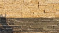 China Yellow Granite Ledgestone Natural Culture Stone Z Stone Cladding 600x150mm Outdoor Wall Panel for sale