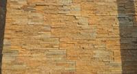 China Yellow Granite Ledgestone Natural Culture Stone Z Stone Cladding 600x150mm Outdoor Wall Panel for sale