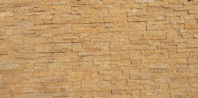 China Yellow Granite Ledgestone Natural Culture Stone Z Stone Cladding 600x150mm Outdoor Wall Panel for sale
